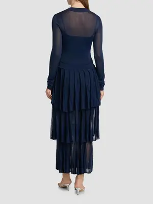 ET OCHS Anslie Knit Tiered Midi-dress