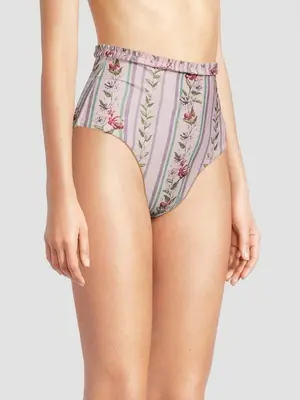 Agua Bendita Nopal Floral Stripe Bikini Bottom