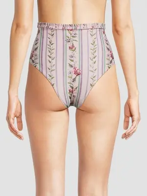 Agua Bendita Nopal Floral Stripe Bikini Bottom