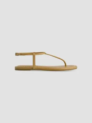 Bernardo Hercu T-strap Thong Sandals Dune
