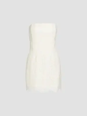 A.L.C. Eliana Lace Strapless Minidress - Ecru