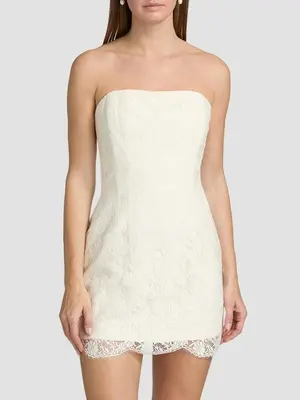 A.L.C. Eliana Lace Strapless Minidress