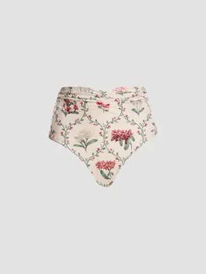 Agua Bendita Vaiven Orquidea Ruched Bikini Bottom