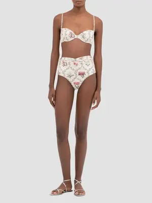 Agua Bendita Vaiven Orquidea Ruched Bikini Bottom