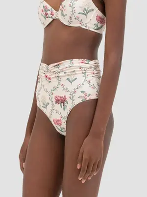 Agua Bendita Vaiven Orquidea Ruched Bikini Bottom