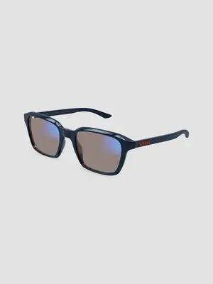 Gucci Flag 52mm Square Sunglasses - Blue