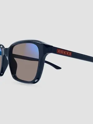 Gucci Flag 52mm Square Sunglasses - Blue