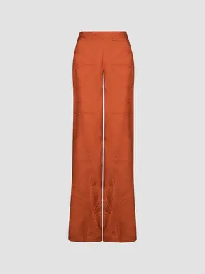 Johanna Ortiz Laidback Energy Pants - Rust