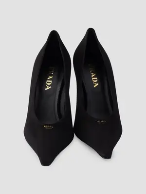 Prada Suede Pointy Toe Pumps