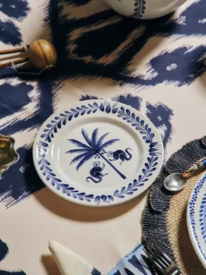 Johanna Ortiz Orpua Placemats 2-piece Set - Deep Navy