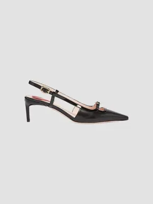 ROGER VIVIER 50mm Leather Slingback Pumps - Black
