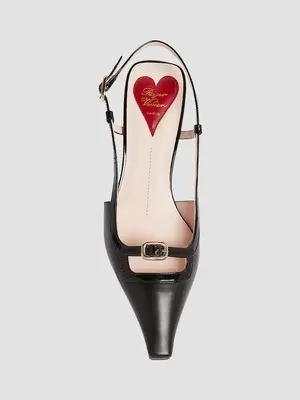 ROGER VIVIER 50mm Leather Slingback Pumps - Black