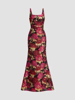 Dress The Population Lorena Brocade Mermaid Gown