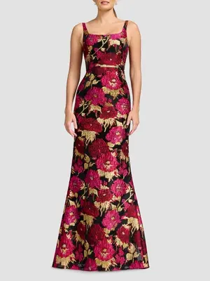 Dress The Population Lorena Brocade Mermaid Gown