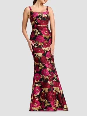 Dress The Population Lorena Brocade Mermaid Gown