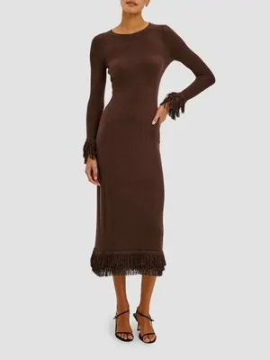 Rails Alejandra Silk-blend Knit Midi Dress