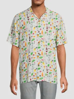 Tommy Bahama Veracruz Cay Lemon Lounge Shirt