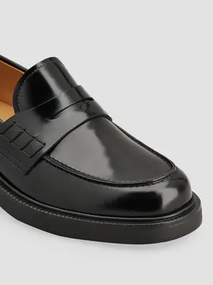 TOD'S Logo-detailed Leather Penny Loafers