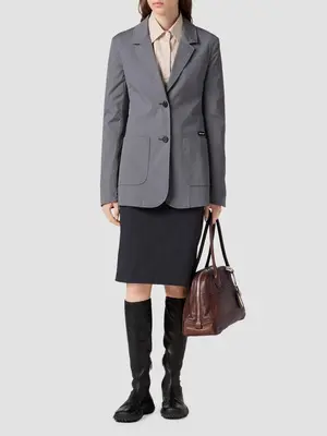 Miu Miu Washed Stretch Poplin Jacket