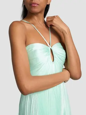 AS IT MAY Liv Satin Woven Midi-dress