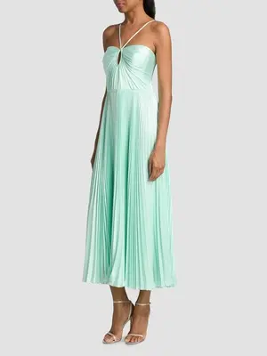AS IT MAY Liv Satin Woven Midi-dress