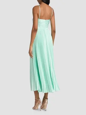 AS IT MAY Liv Satin Woven Midi-dress