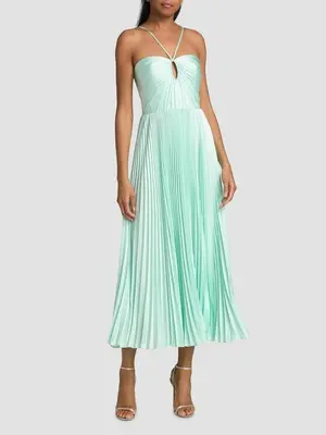 AS IT MAY Liv Satin Woven Midi-dress