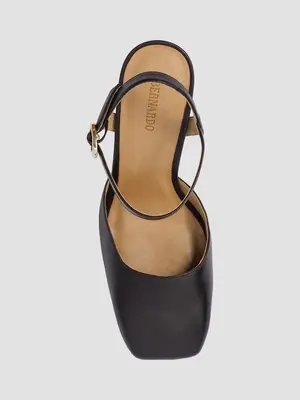 Bernardo Gama Square Toe Pumps - Black