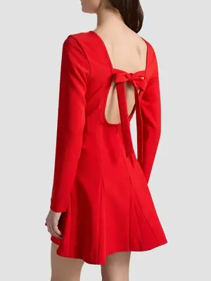 KIKA VARGAS Tala Crepe Minidress - Red