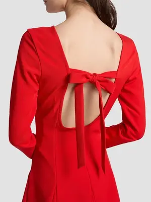 KIKA VARGAS Tala Crepe Minidress - Red