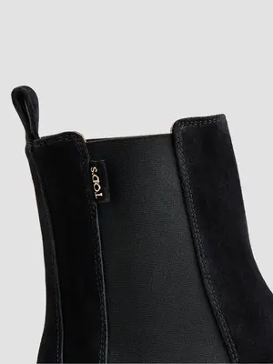 TOD'S Gomma Suede Ankle Chelsea Boots