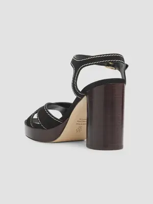 STUART WEITZMAN Park Platform 85mm Suede Strappy Sandals
