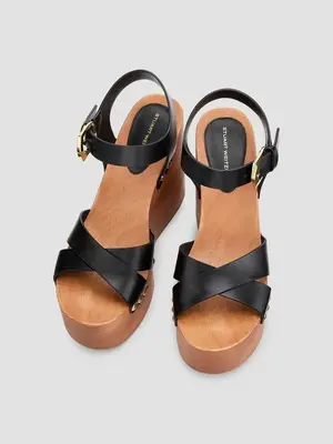 STUART WEITZMAN Kate 135mm Studded Leather Clogs - Black
