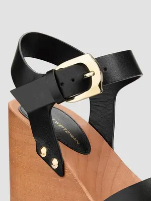 STUART WEITZMAN Kate 135mm Studded Leather Clogs - Black