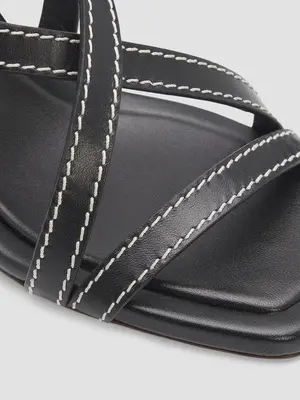 STUART WEITZMAN Park Block 85mm Leather Strappy Sandals