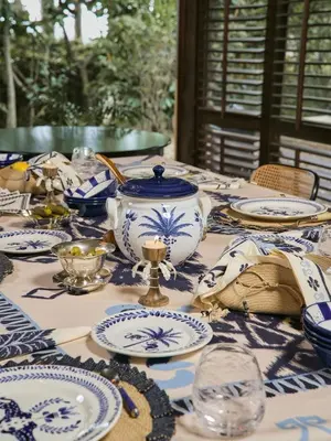 Johanna Ortiz Ikat Amazonico Rectangle Tablecloth