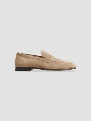 TOD'S Logo-detailed Suede Loafers