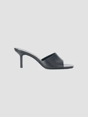 Staud Bea 65mm Leather Mules - Black