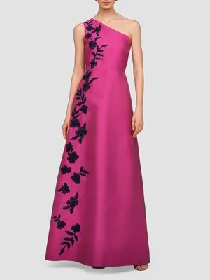 KAY UNGER Madelyn Embroidered A-line Gown