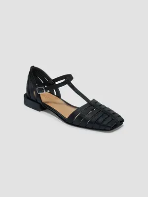 Bernardo Brighton Fisherman Flat Sandals - Black