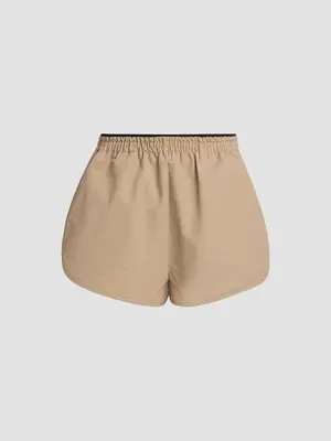 Staud Anchor Cotton-nylon Shorts