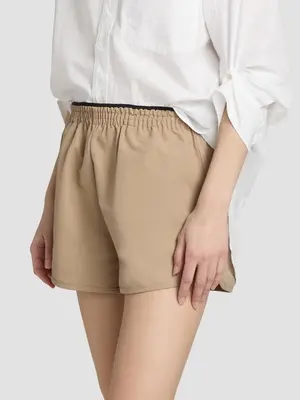 Staud Anchor Cotton-nylon Shorts