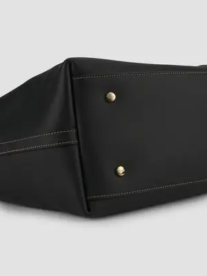 TOD'S Medium Leather Shopping Bag - Nero