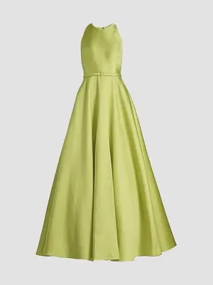 Theia Minta Mikado Gown - Herbal Drift