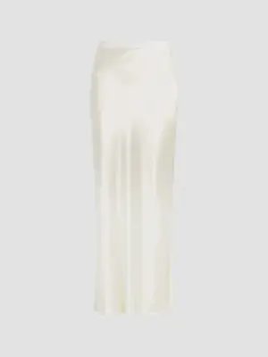 FAVORITE DAUGHTER The Josie Satin Maxi Skirt - Ivory