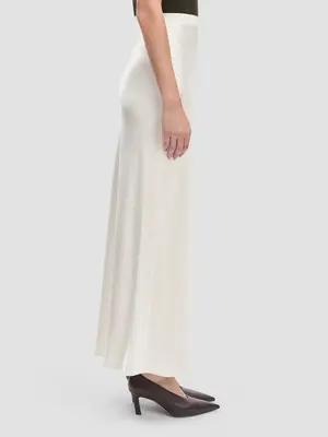 FAVORITE DAUGHTER The Josie Satin Maxi Skirt - Ivory