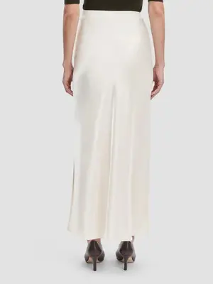 FAVORITE DAUGHTER The Josie Satin Maxi Skirt - Ivory