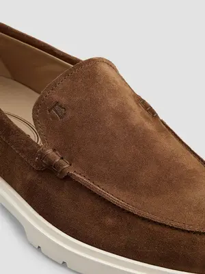 TOD'S Pantofola Suede Slip-on Loafers