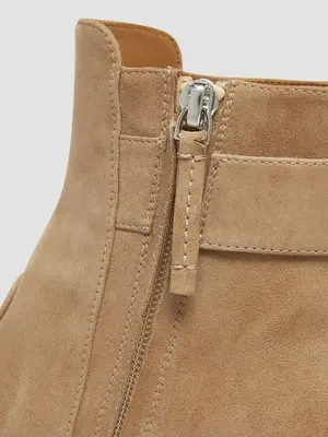 ROGER VIVIER Tres Vivier 45mm Buckle Suede Boots