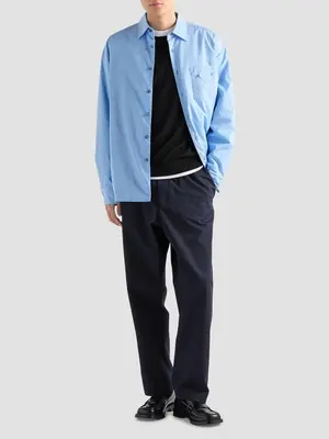 Prada Worsted Wool Crewneck Sweater - Black